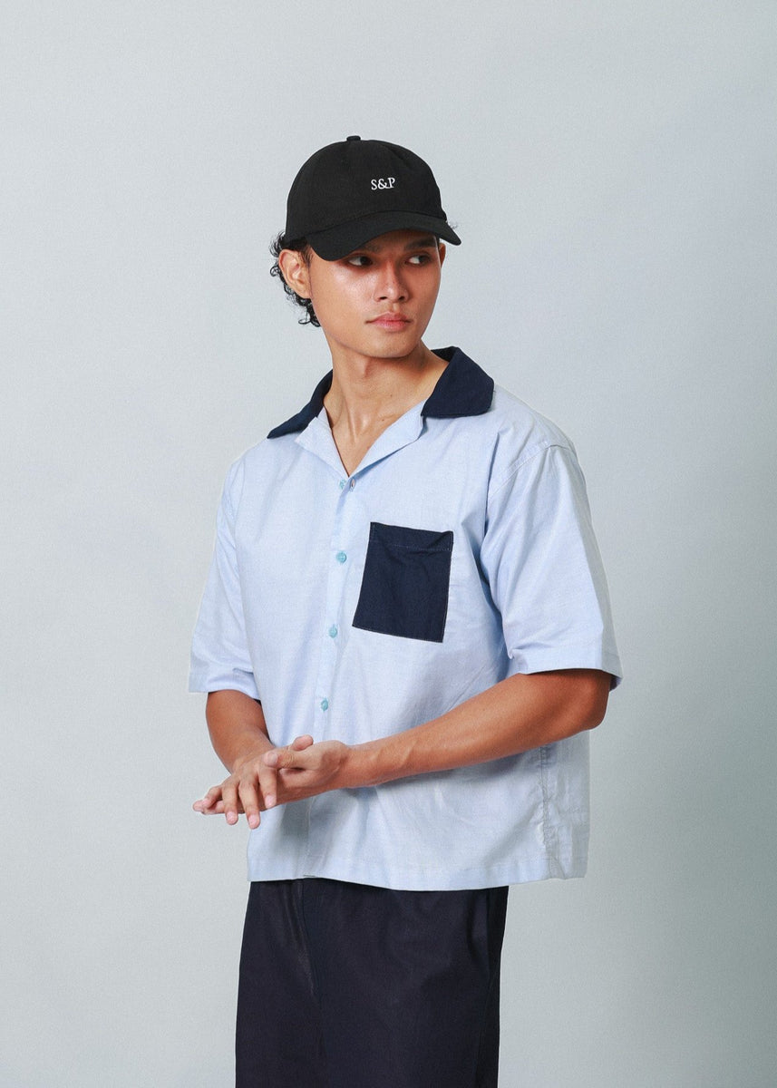 Oversized Box Crop Cuban - CB Bleu – ShoP&Paul